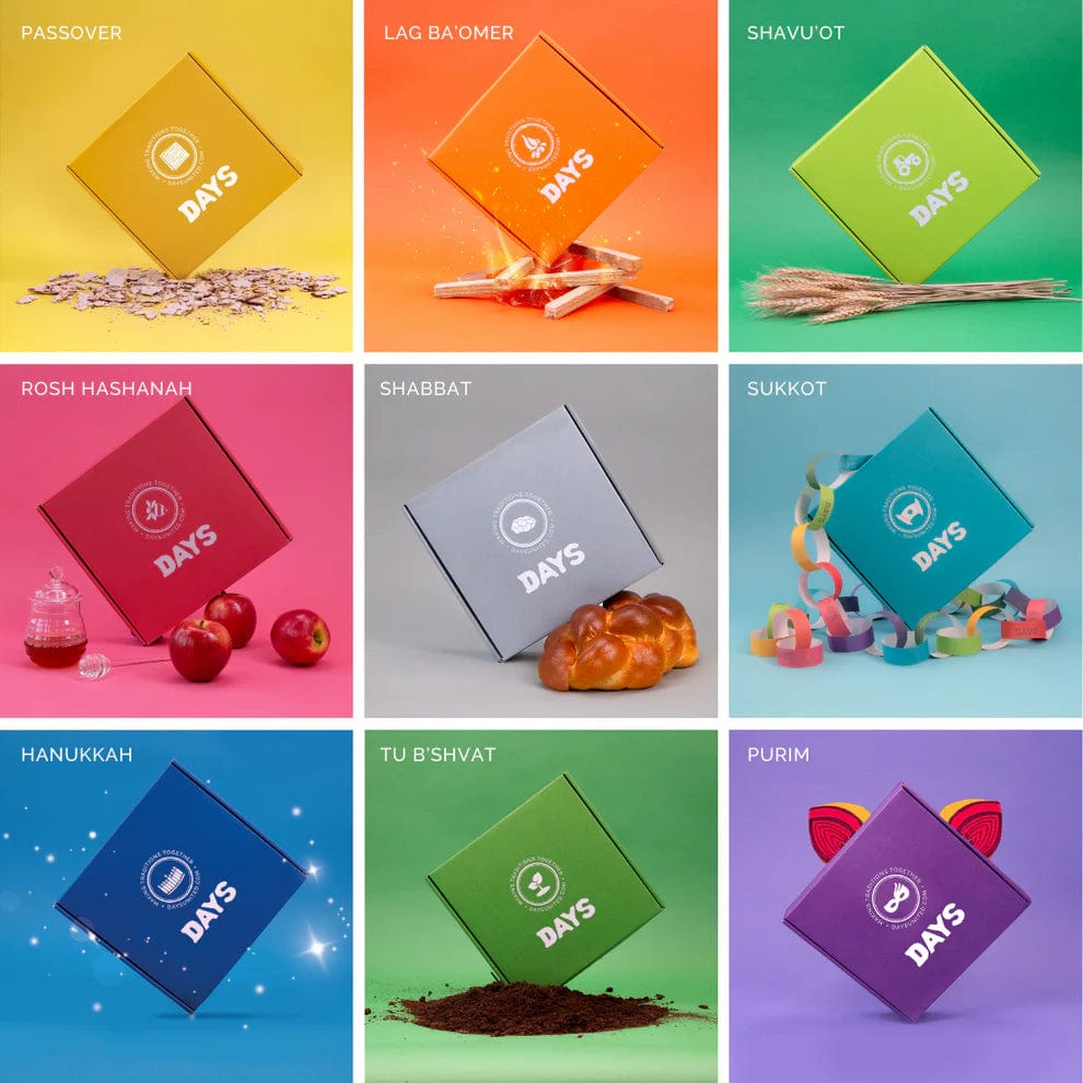 A Year of Jewish Holidays in a Box Kits - 9 Boxes