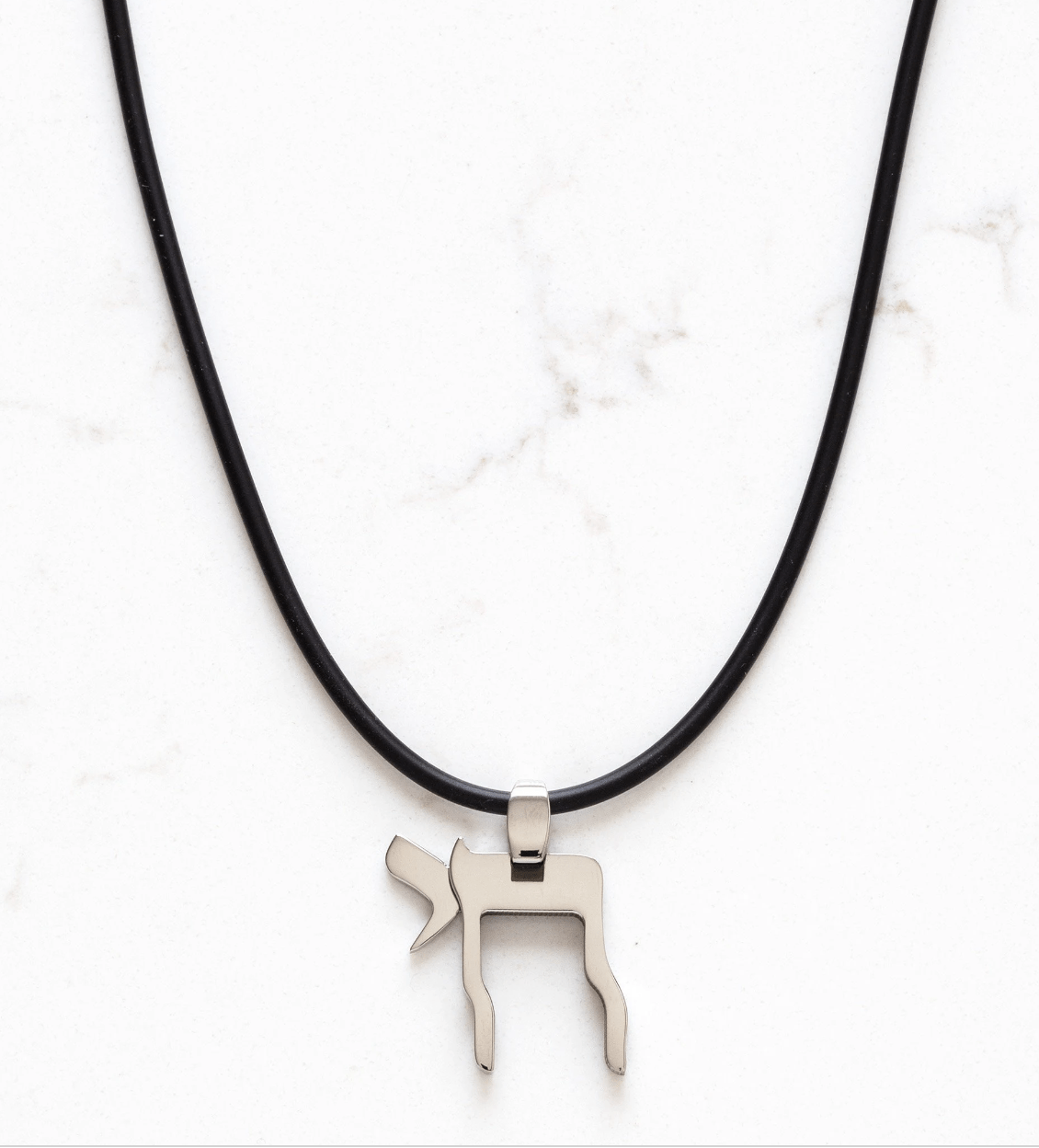 Chunky Chai Black Vegan Leather Necklace