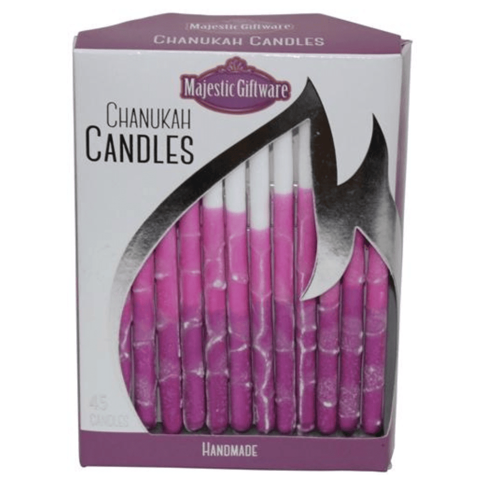 Pink Ombre Hanukkah Candles