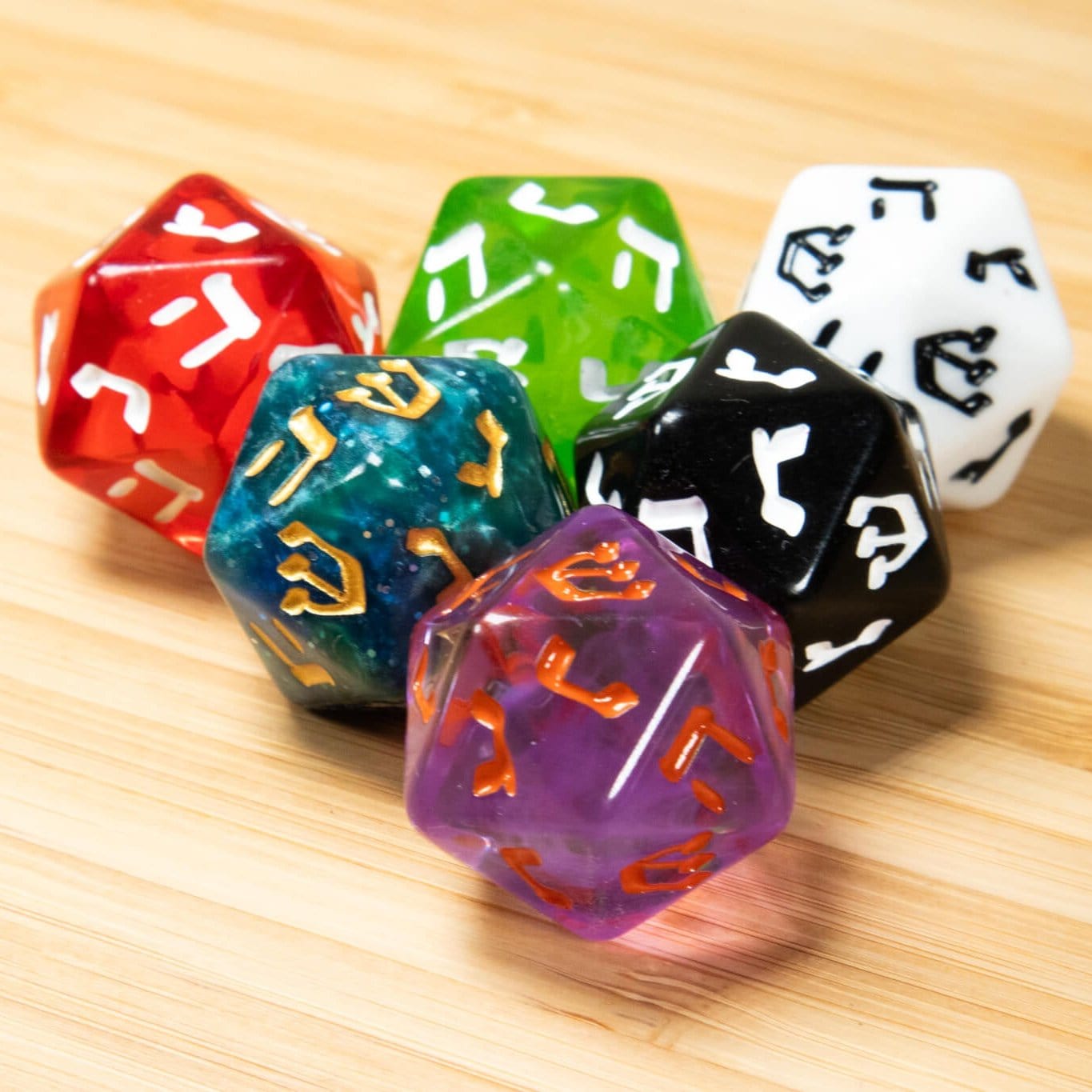 Dreidel20: The World's First Twenty-Sided Dreidel: Set of 6