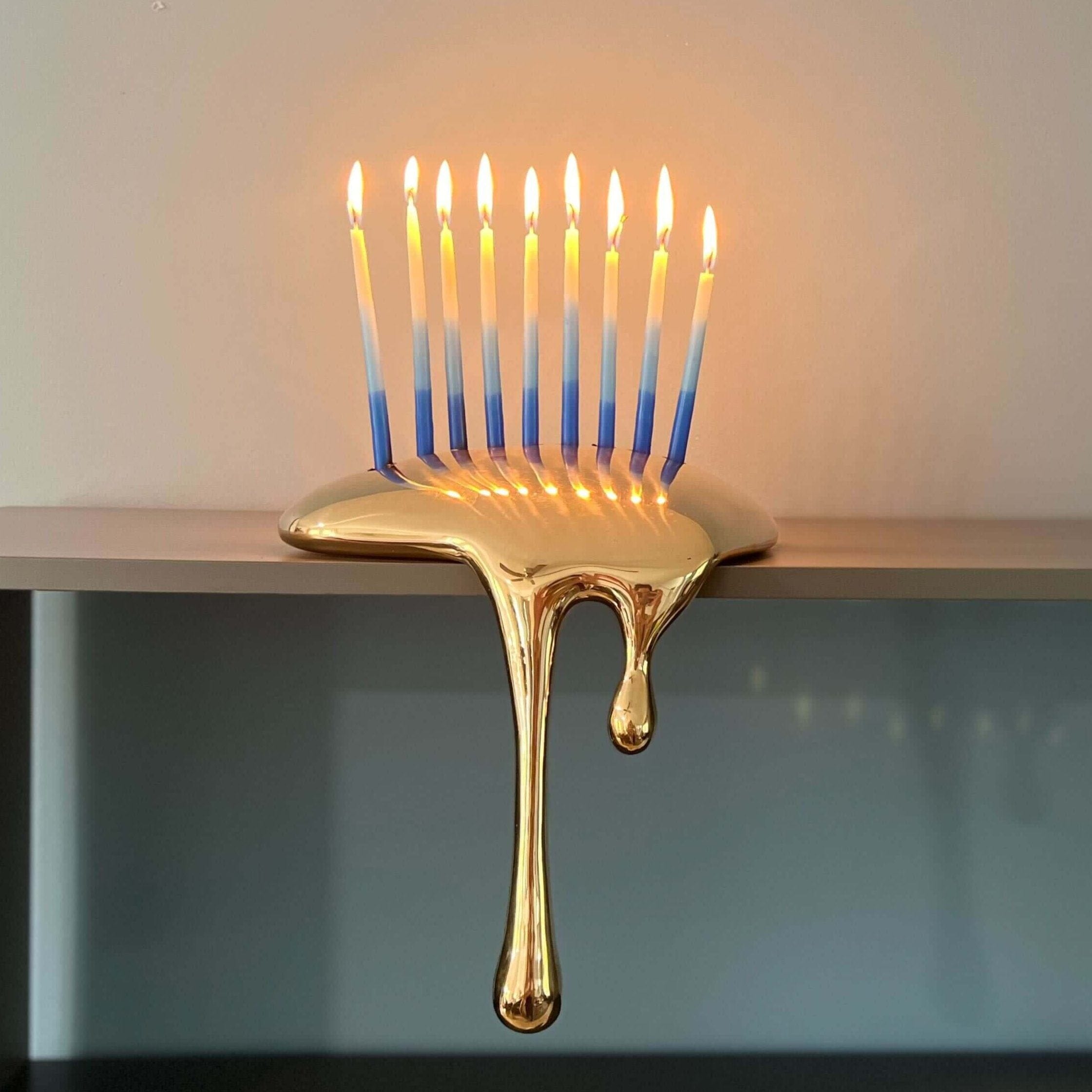 Eternal Drop Menorah by Yoni Alter