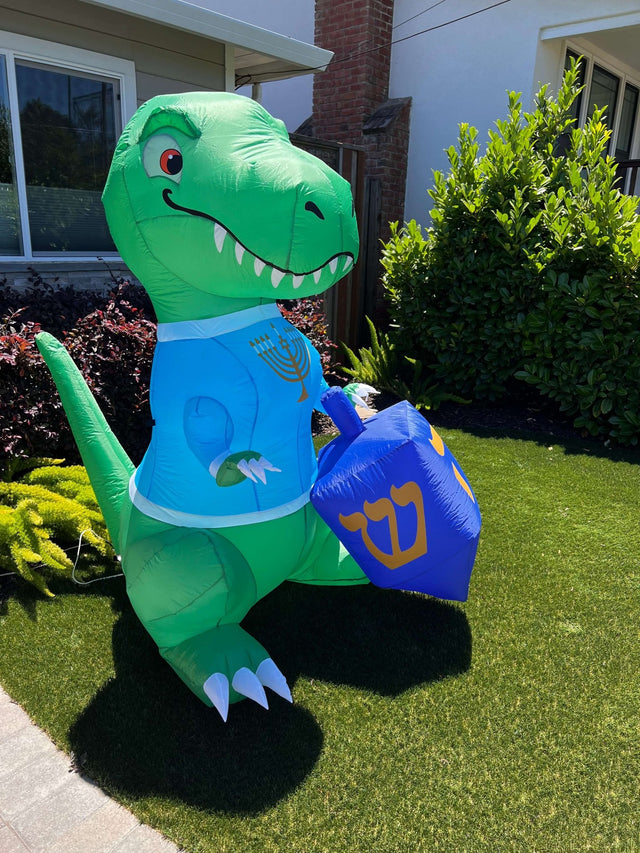 Dinokkah the Hanukkah Dinosaur Inflatable
