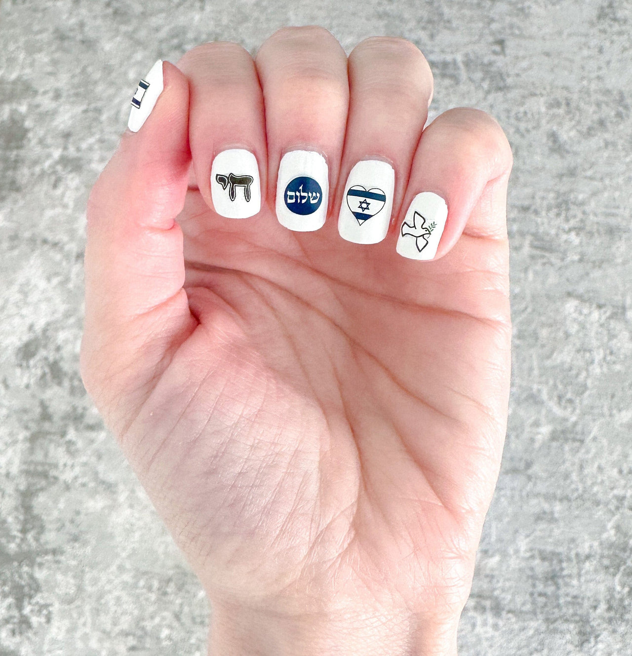 Midrash Manicures Israel Nail Decals