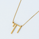 Geometric Chai Necklace - Sterling Silver or Gold-Plated