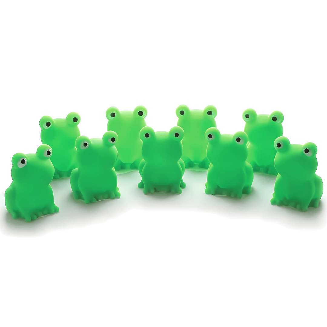 Squeaky Plague Frogs - Set of 9