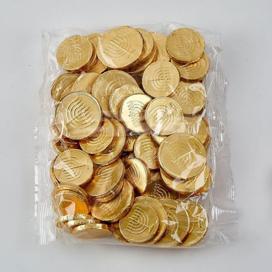 Premium Belgian Milk Chocolate Gelt - Box of 70 Coins