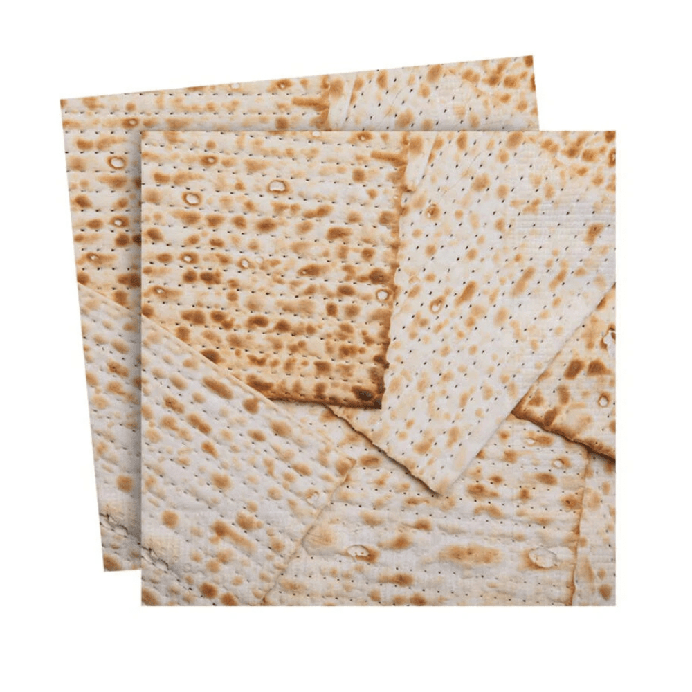 Paper Matzah Printed Napkins - Set of 20