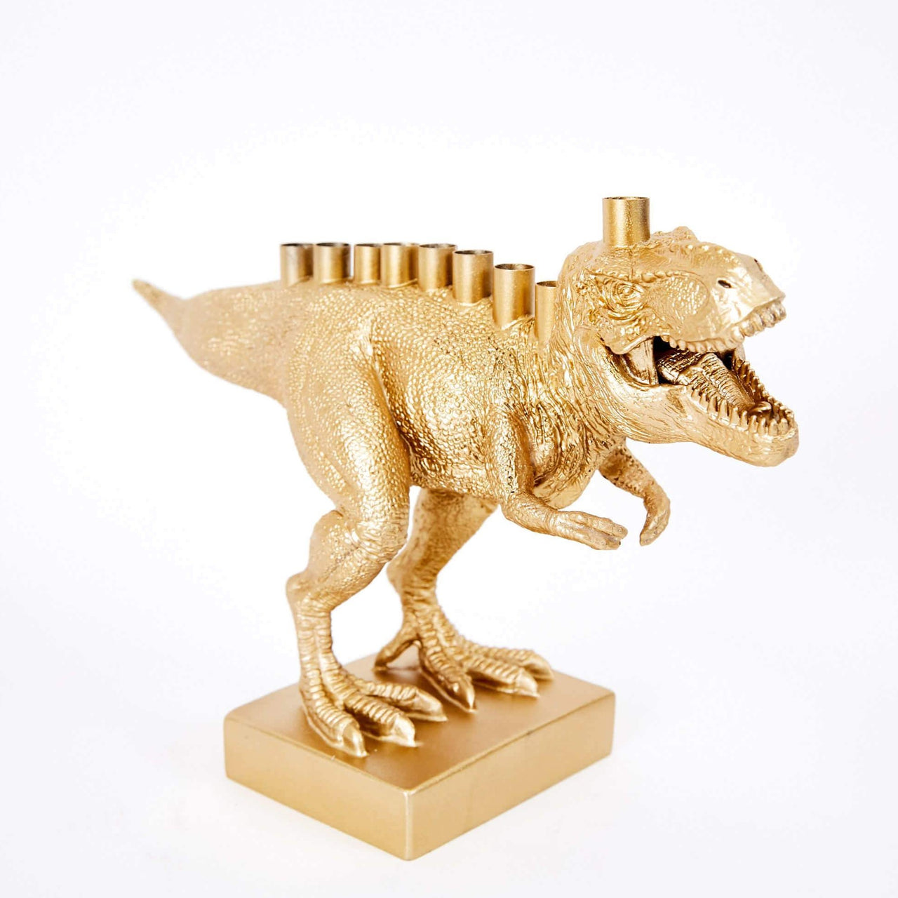 Gold T-Rex Dinosaur Menorah
