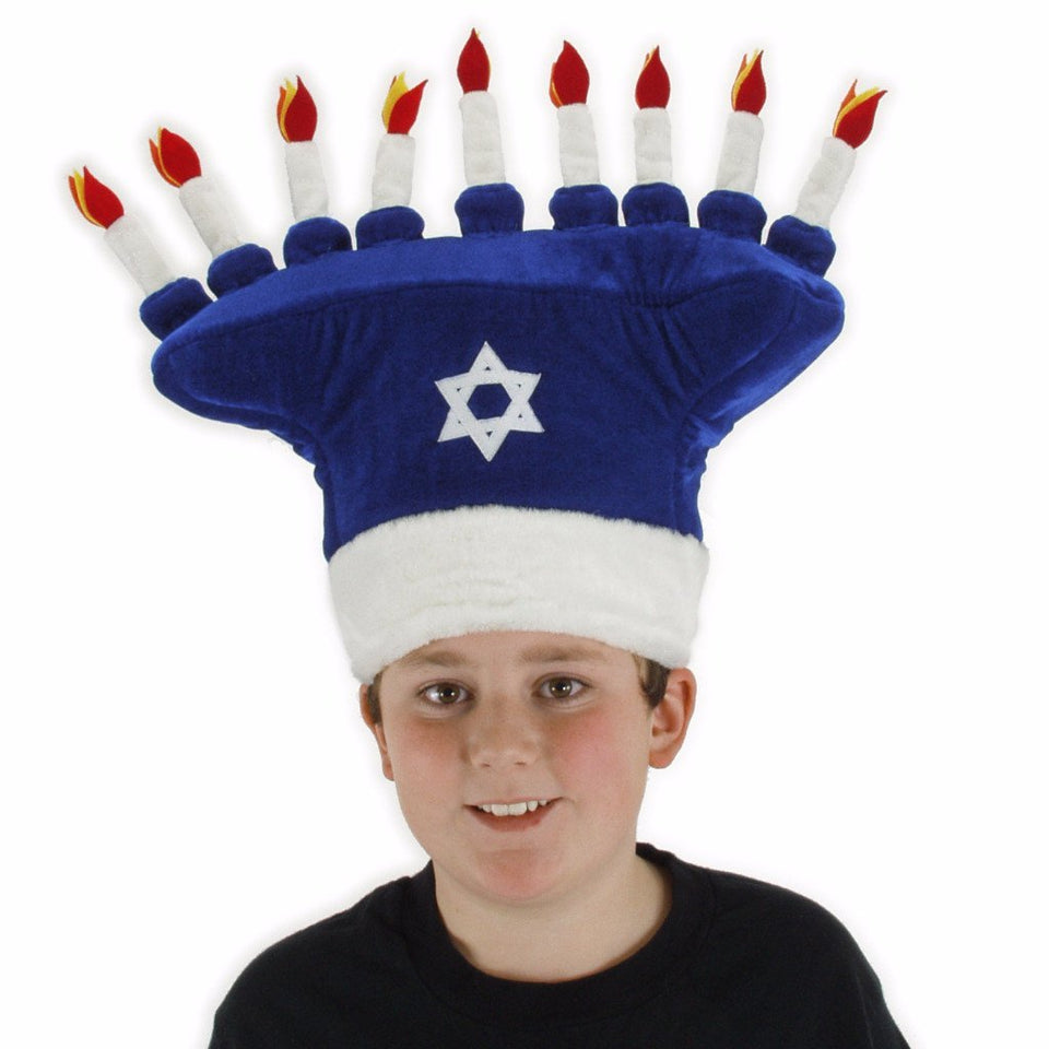 Menorah Hat - Blue Velvet | ModernTribe
