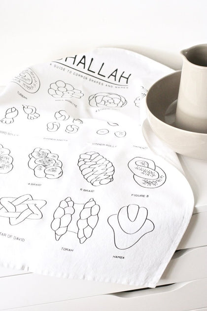 Challah Shapes Kitchen Towel / Challah Cover