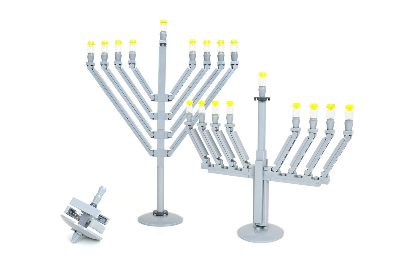 3-in-1 Menorah Made with LEGO® Bricks