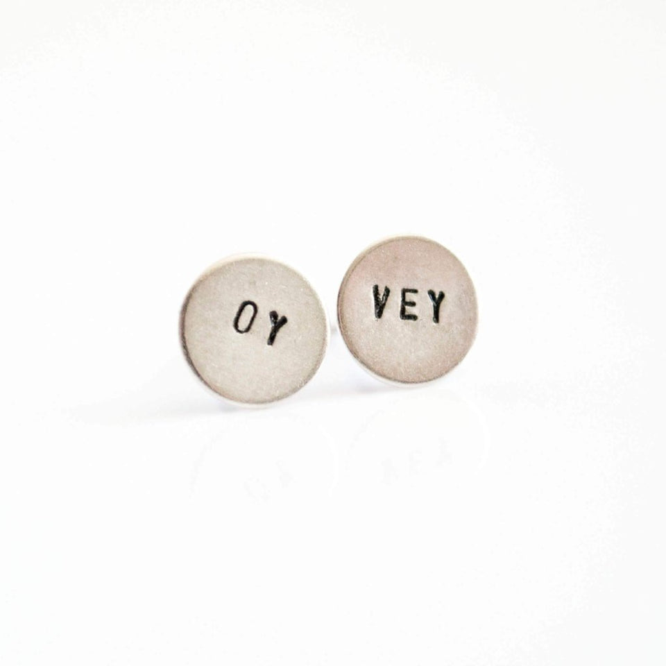 Oy Vey Earrings in Silver