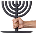 Cast Iron Menorah - Black | ModernTribe