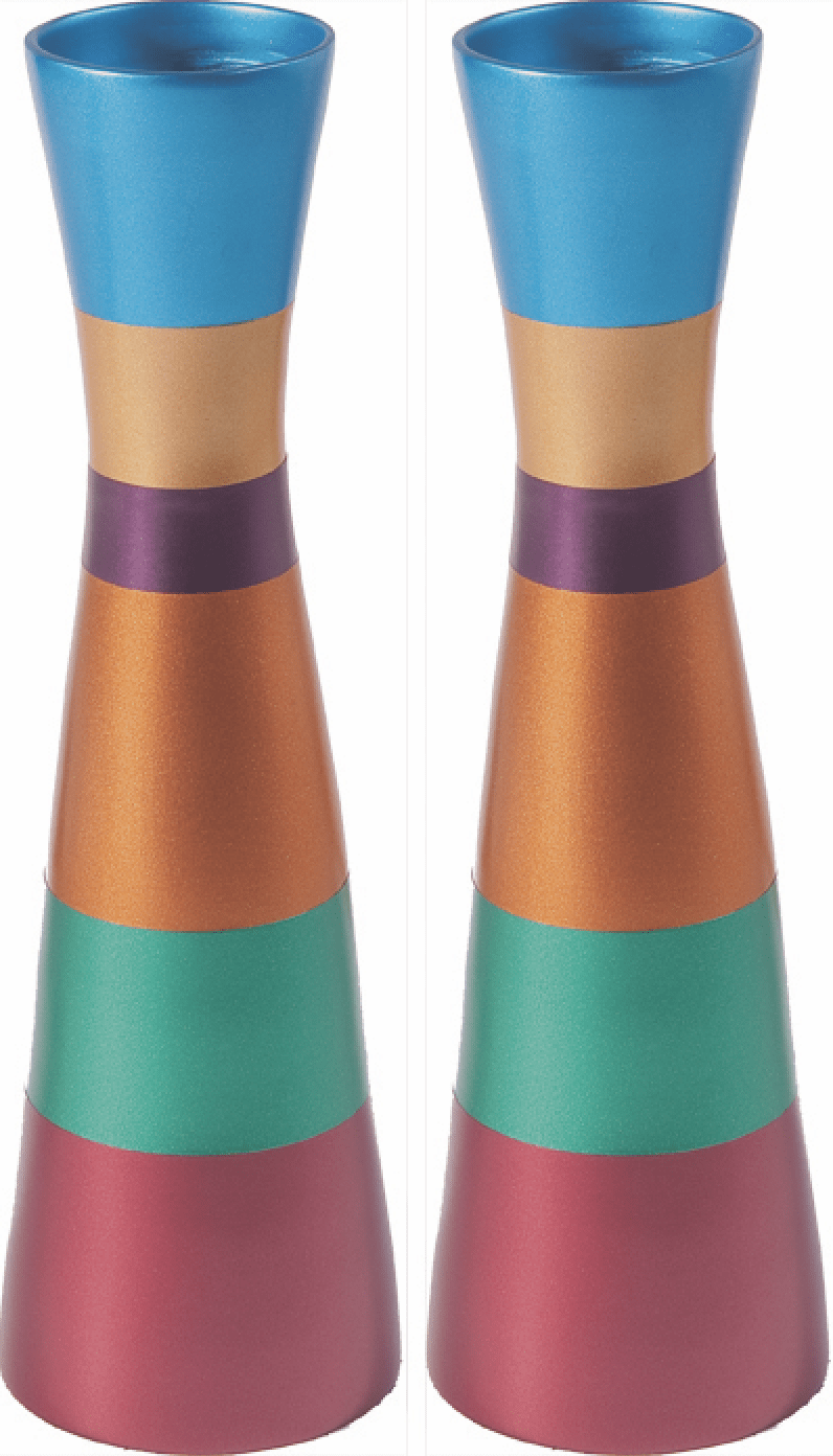 Large Multicolored Candlesticks By Yair Emanuel