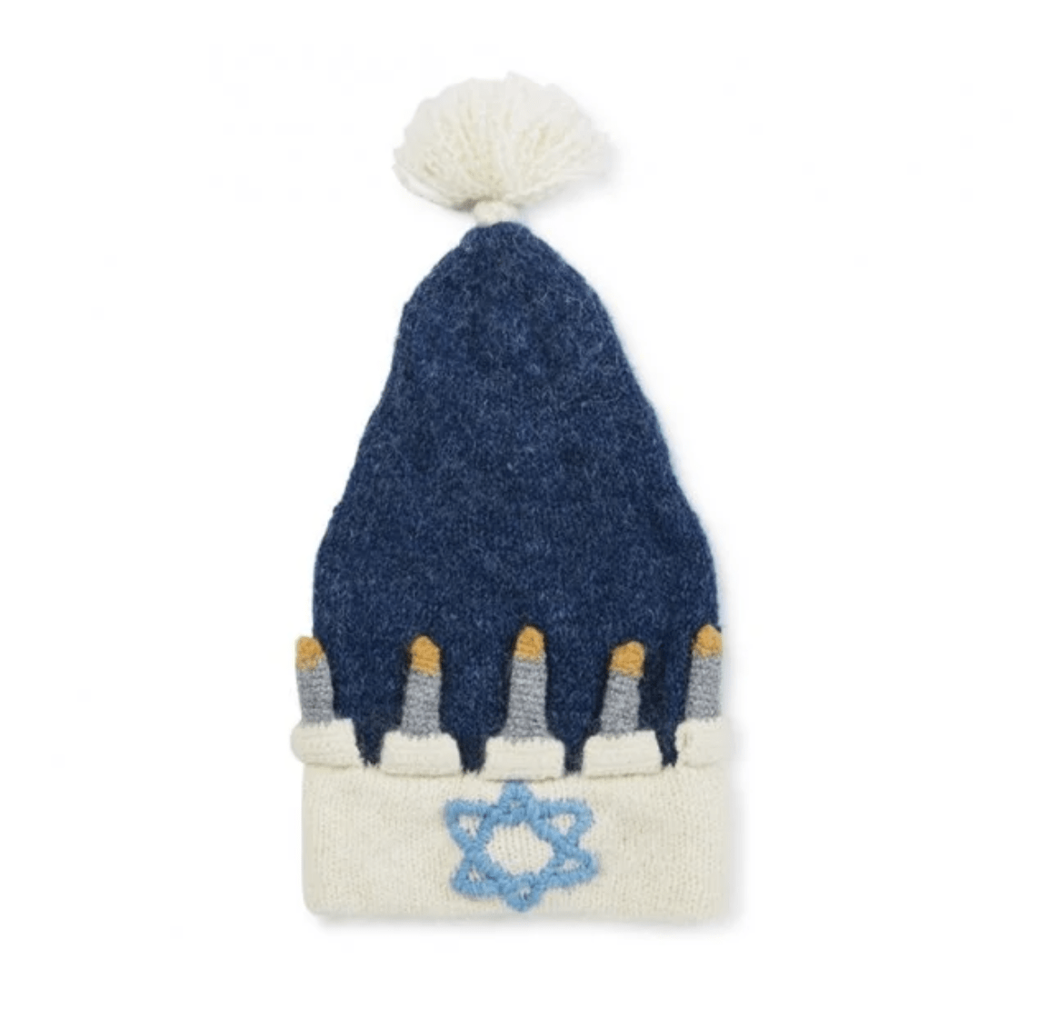 Handcrafted Knit Menorah Hat