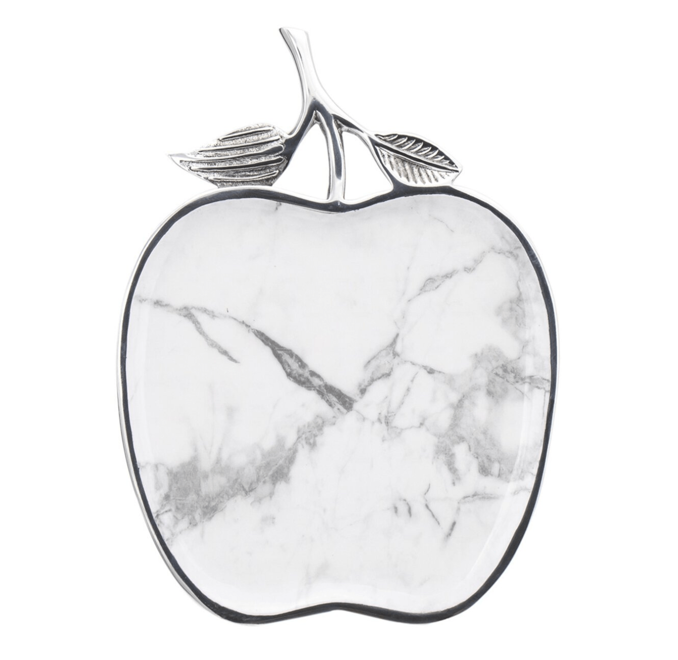 White Marble Apple Tray