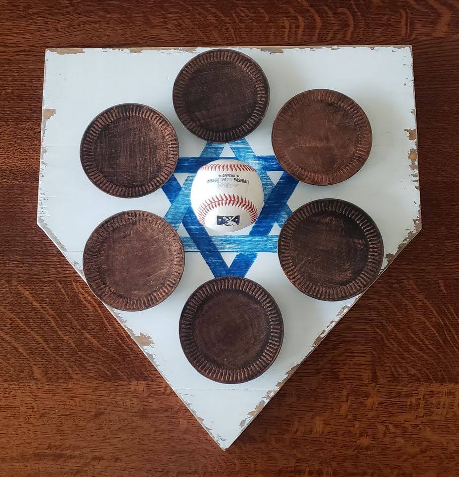 Pro Baseball Bat Menorah